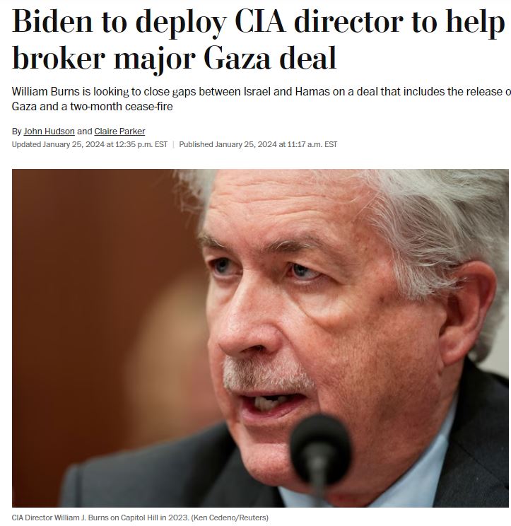 Εντολή Μπάιντεν στον αρχηγό της CIA για συμφιλίωση Ισραήλ και Χαμάς ...