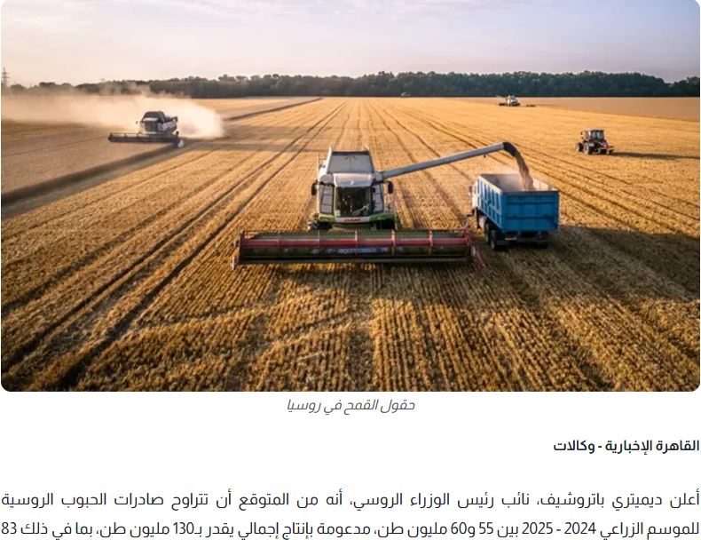 Η Ρωσία στοχεύει να εξάγει 60 εκατομμύρια τόνους σιτηρών το 2024-2025 ...