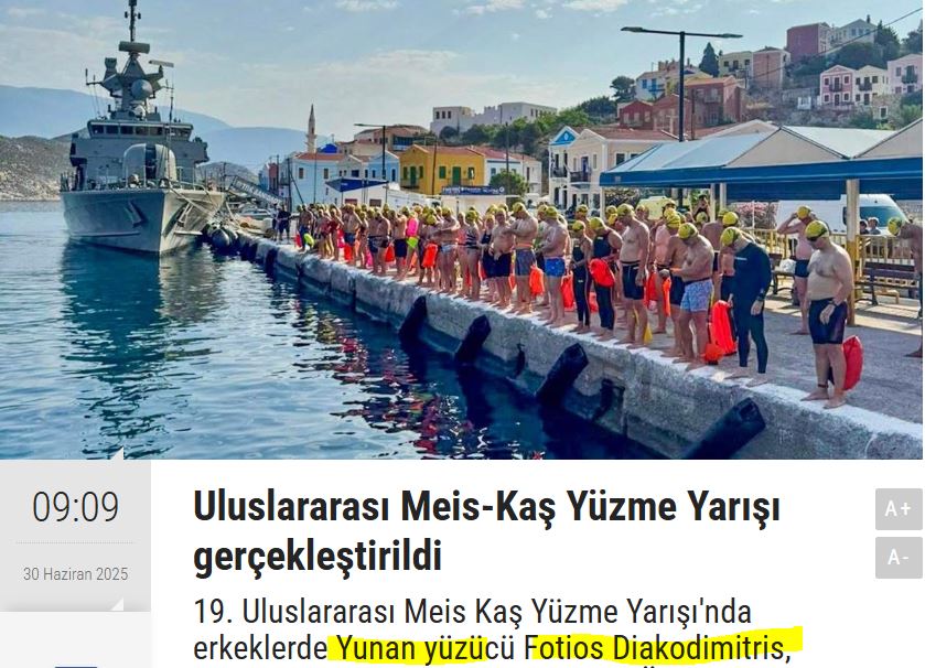 Τουρκία: Στο διεθνή αγώνα κολύμβησης Καστελόριζο – Κας, ο νικητής ήταν ...