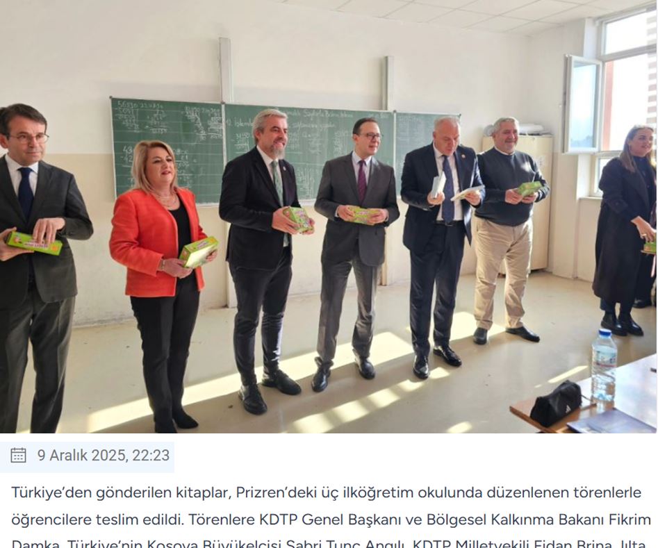 Κοσσυφοπέδιο: Η Τουρκία μοίρασε εκπαιδευτικά βιβλία στα σχολεία του ...