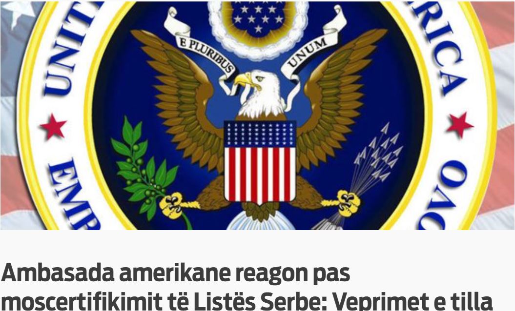 Κοσσυφοπέδιο: Η Αμερικανική Πρεσβεία κατακεραυνώνει την Εκλογική ...